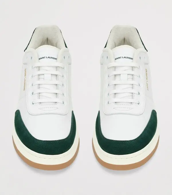 Saint Laurent Leather Sl/61 Sneakers - White