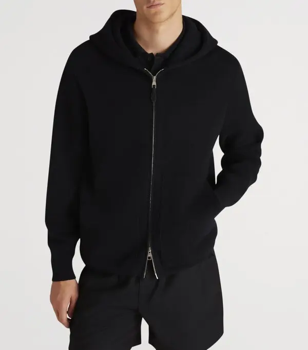 Dunhill Cotton-cashmere Zip-up Hoodie