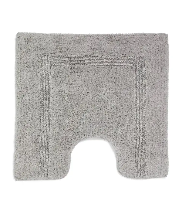 ABYSS & HABIDECOR Cotton Reversible Pedestal Bath Mat - Grey