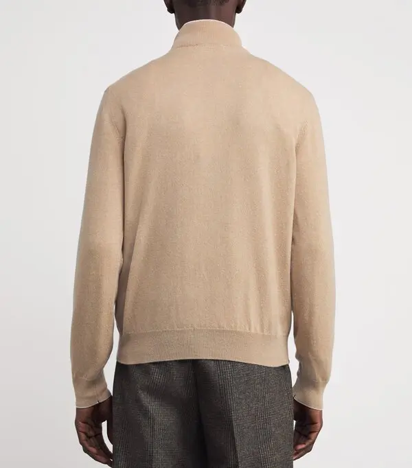 FIORONI CASHMERE Cashmere Half-zip Pullover