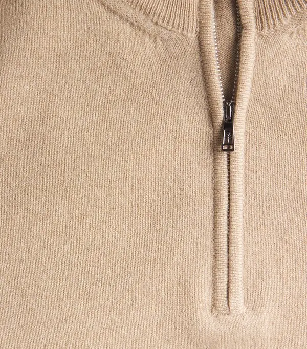 FIORONI CASHMERE Cashmere Half-zip Pullover