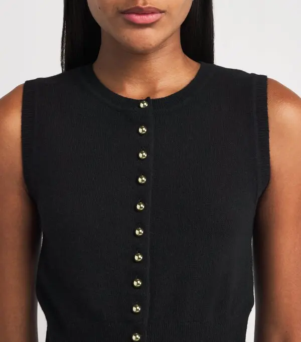 Claudie Pierlot Wool Sleeveless Cardigan