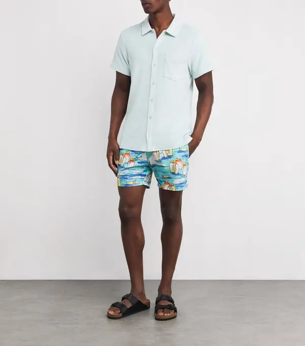 Vilebrequin Cotton-blend Terry Charli Shirt - Blue