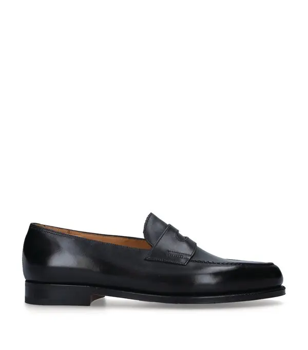 John Lobb Leather Lopez Loafers - Black