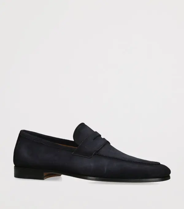 Magnanni Suede Diezma Loafers - Navy