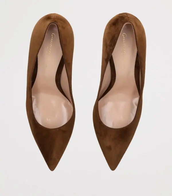 GIANVITO ROSSI Suede 85 Pumps - Brown