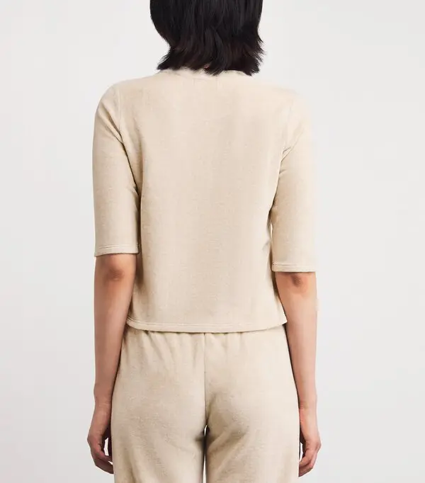 Suzie Kondi Cotton-blend Corfu T-shirt - Beige