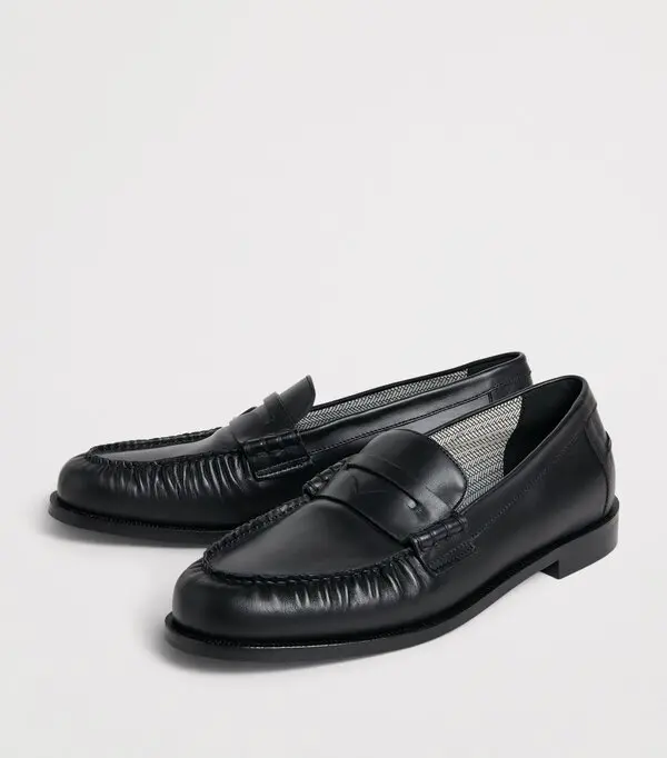 Emporio Armani Leather Loafers