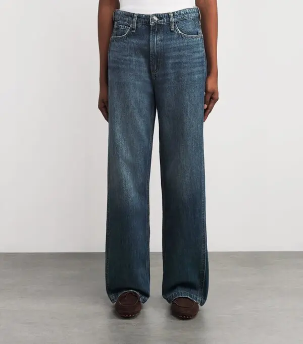 Rag & Bone Logan Mid-rise Wide-leg Jeans - Blue
