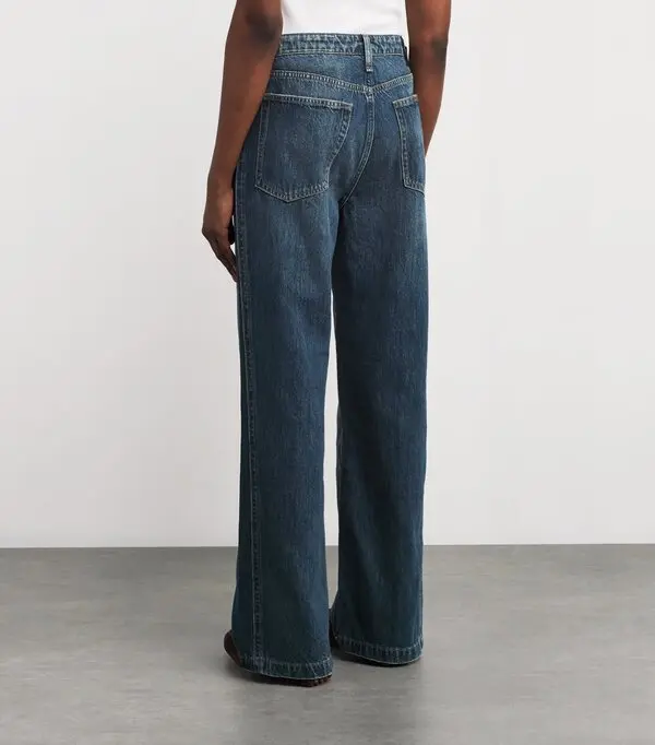 Rag & Bone Logan Mid-rise Wide-leg Jeans - Blue