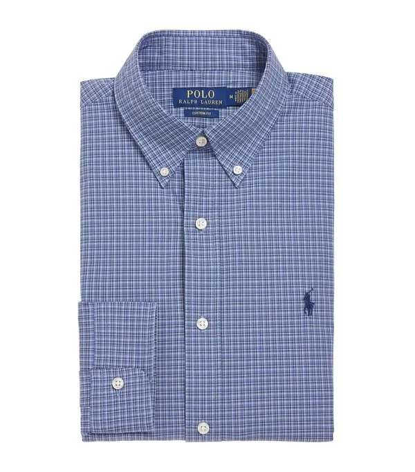 Polo Ralph Lauren Cotton Poplin Check Shirt - Blue