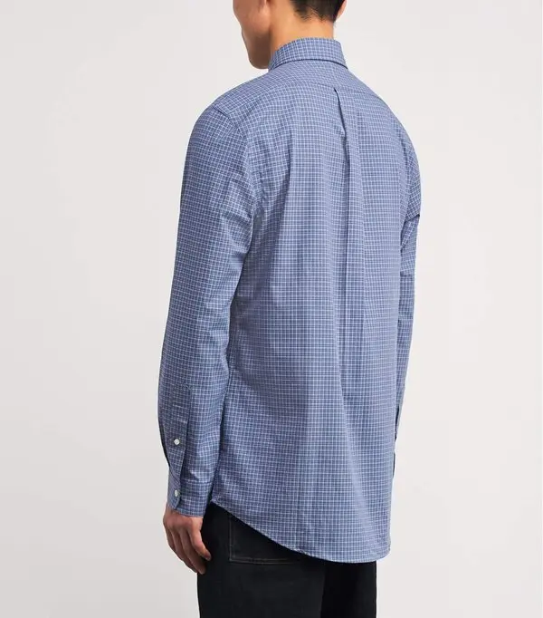 Polo Ralph Lauren Cotton Poplin Check Shirt - Blue