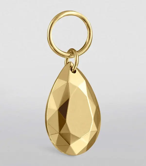 MARIA TASH Faceted Pear Charm - Gold