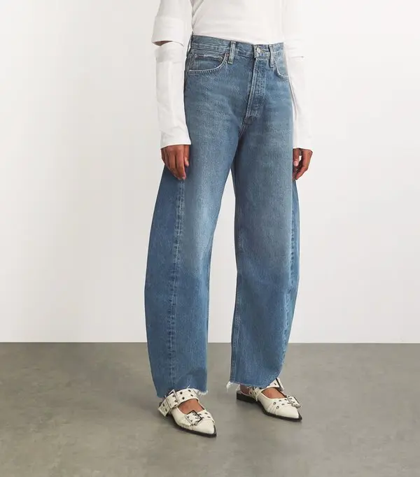 AGOLDE Luna Barrel-leg Jeans - Blue