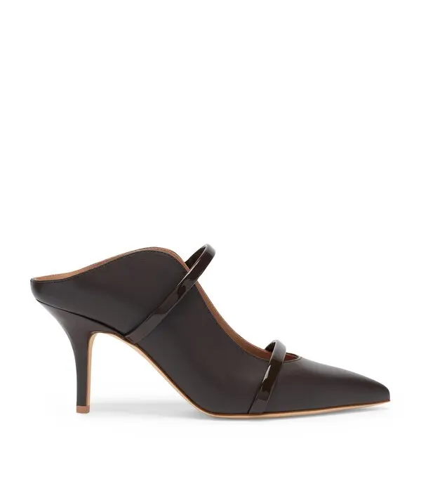 MALONE SOULIERS Leather Maureen Heeled Mules - Brown
