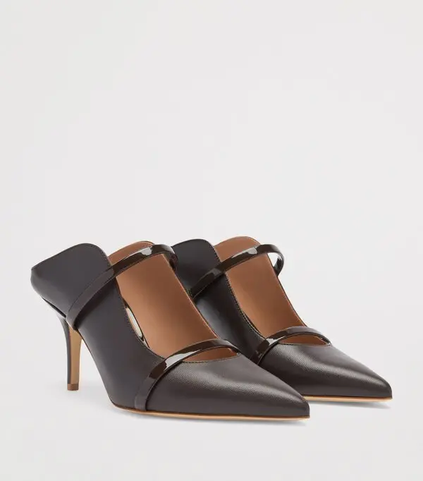 MALONE SOULIERS Leather Maureen Heeled Mules - Brown