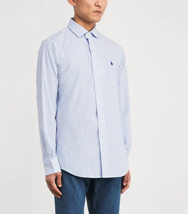 Polo Ralph Lauren Cotton Poplin Check Shirt - Blue