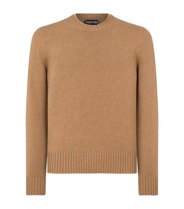 TOM FORD Cashmere Crew-neck Sweater - Brown