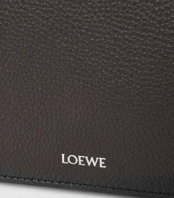 Loewe Medium Leather Pebble Messenger Bag - Grey