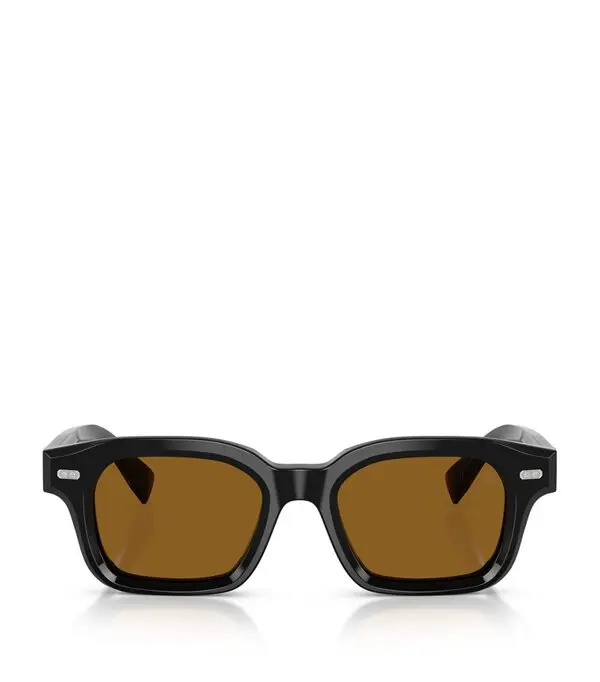 Brunello Cucinelli Acetate Square Jared Sunglasses - Black
