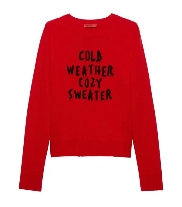 Max & Co. Wool-cashmere Embroidered Sweater