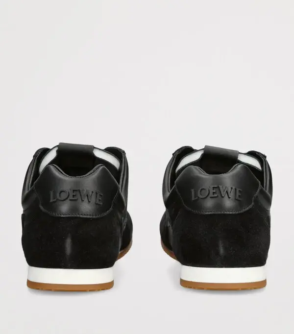 Loewe Leather-suede Ballet Runner 2.0 Sneakers - Black