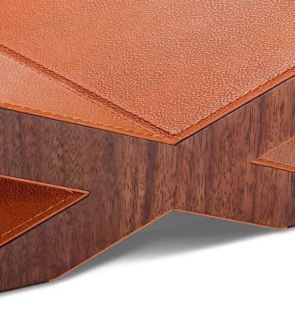 Assouline Walnut-leather Ultimate Culture Bookstand - Brown