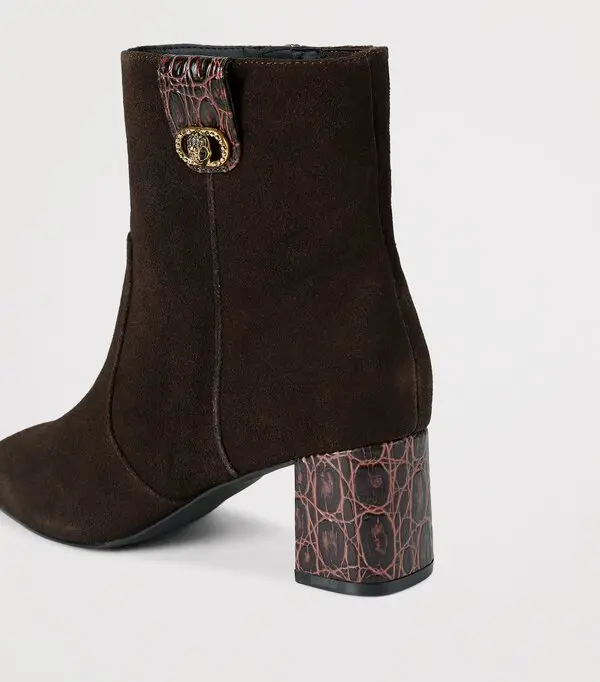 Kurt Geiger Suede Chelsea Trim Ankle Boots