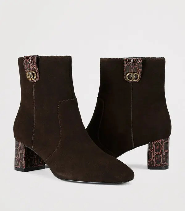 Kurt Geiger Suede Chelsea Trim Ankle Boots