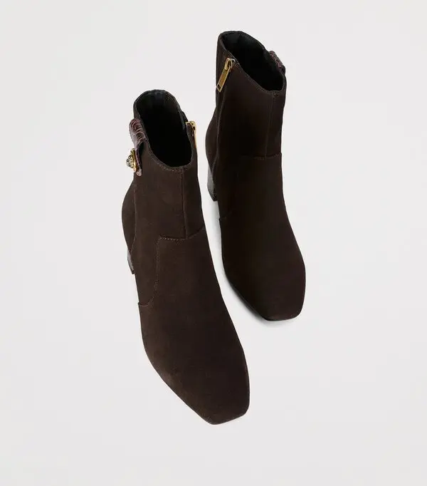 Kurt Geiger Suede Chelsea Trim Ankle Boots