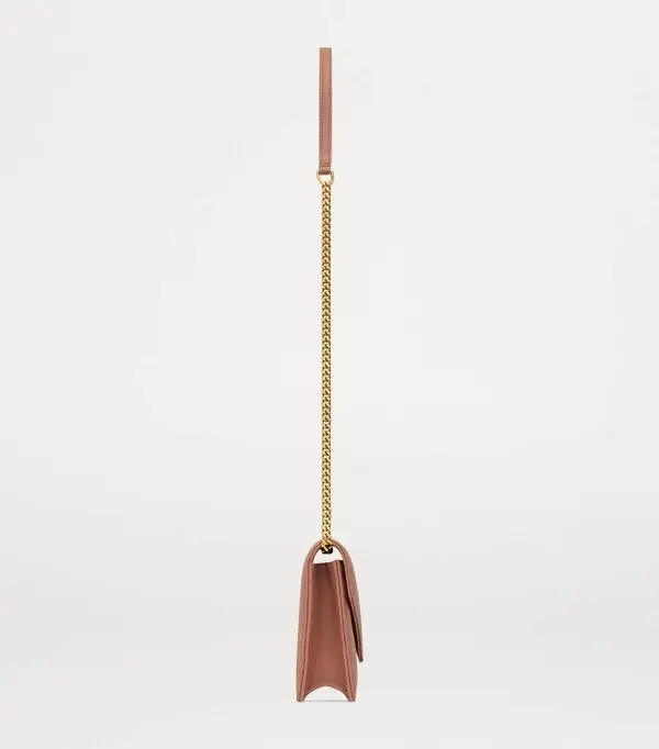 Saint Laurent Leather Envelope Chain Wallet
