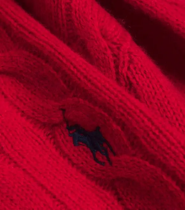 Polo Ralph Lauren Wool-cashmere Cable-knit Sweater - Red