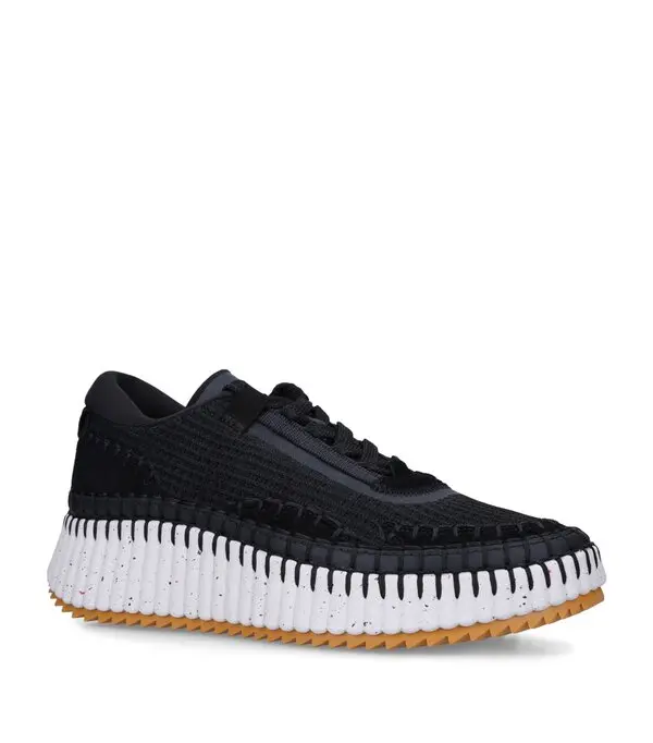 Chloé Nama Runner Sneakers - Black