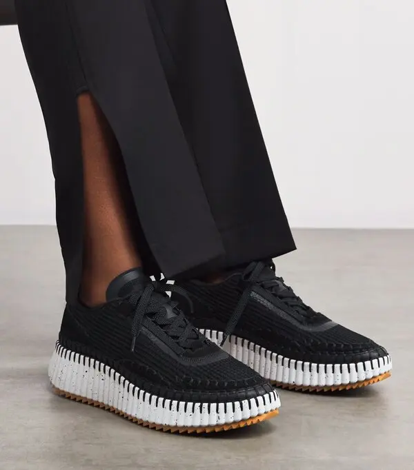 Chloé Nama Runner Sneakers - Black