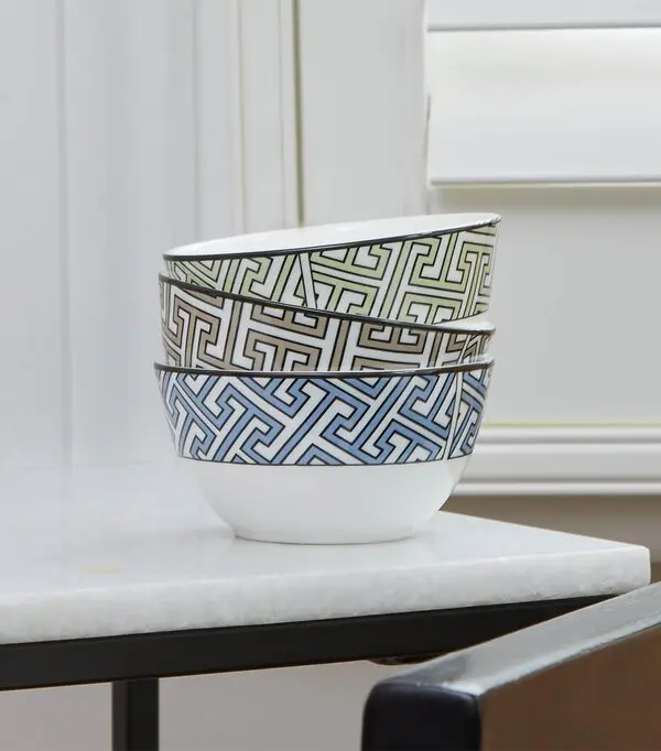 O.W.LONDON Maze Sugar Bowl - Blue