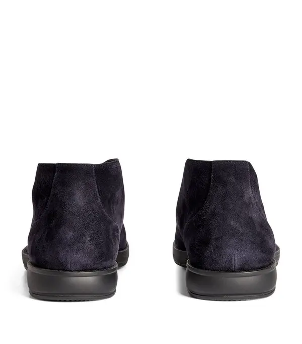 Brioni Suede Ankle Boots - Blue