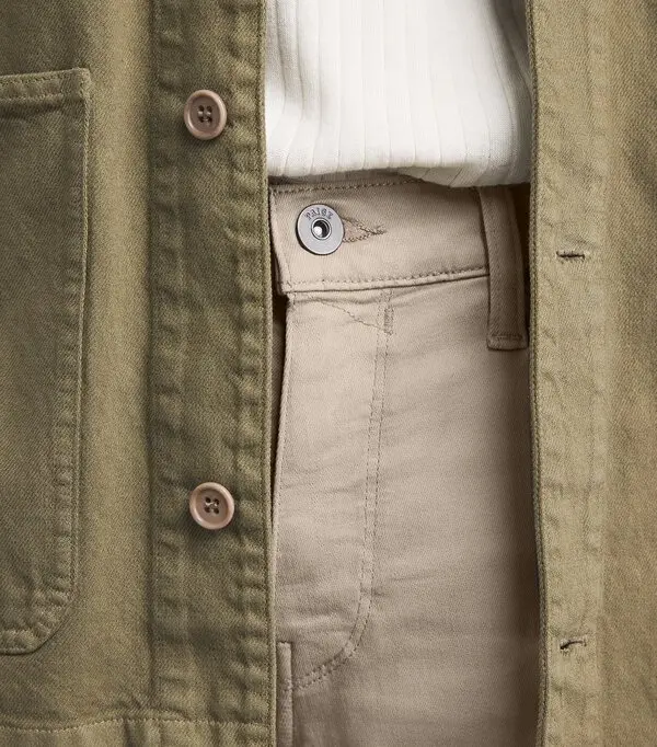 Paige Federal Slim Straight-leg Jeans - Beige