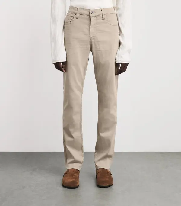 Paige Federal Slim Straight-leg Jeans - Beige