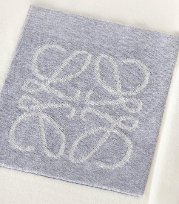 Loewe Cotton-blend Anagram Sweater - Beige
