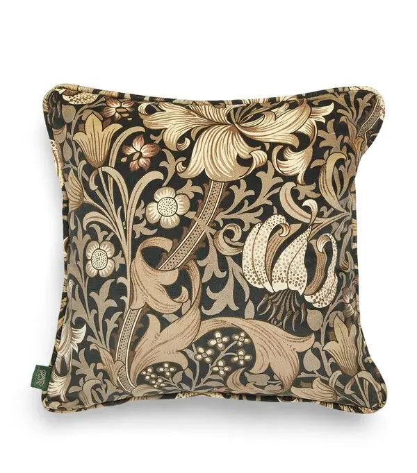 HOUSE OF HACKNEY Velvet Golden Lily Cushion - Black