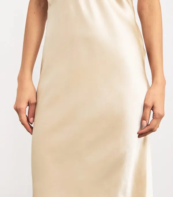 Olivia Von Halle Issa Slip Dress - Beige