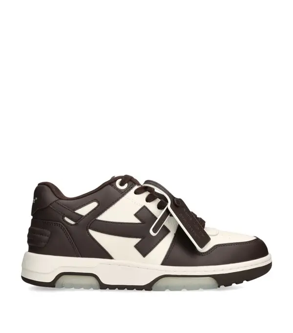 Off-White Leather Out Of Office Sneakers - Brown
