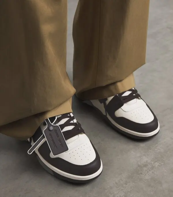 Off-White Leather Out Of Office Sneakers - Brown