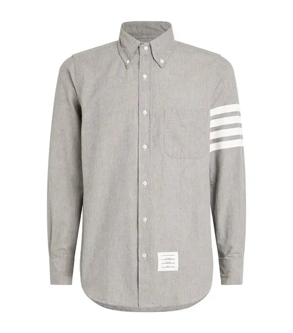 Thom Browne 4-bar Stripe Shirt - Grey