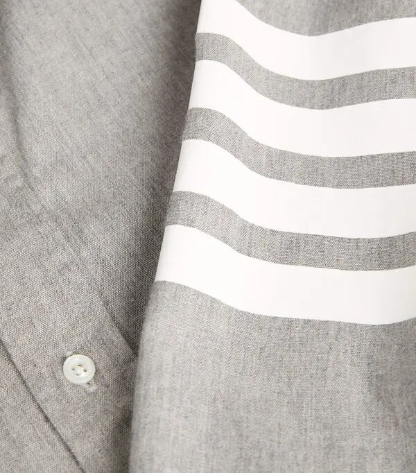 Thom Browne 4-bar Stripe Shirt - Grey