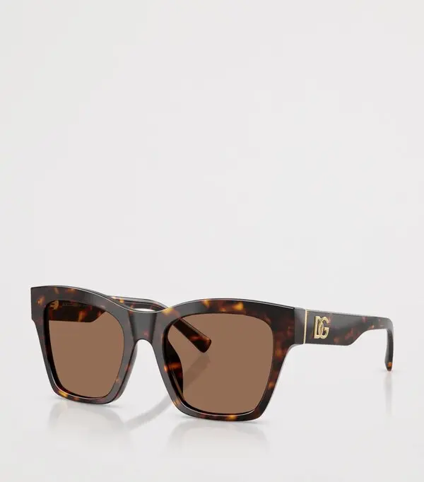 Dolce & Gabbana Tortoiseshell Square Sunglasses - Brown