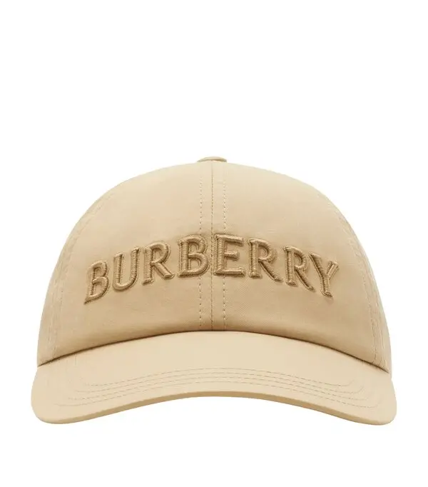 Burberry Cotton Gabardine Baseball Cap - Beige