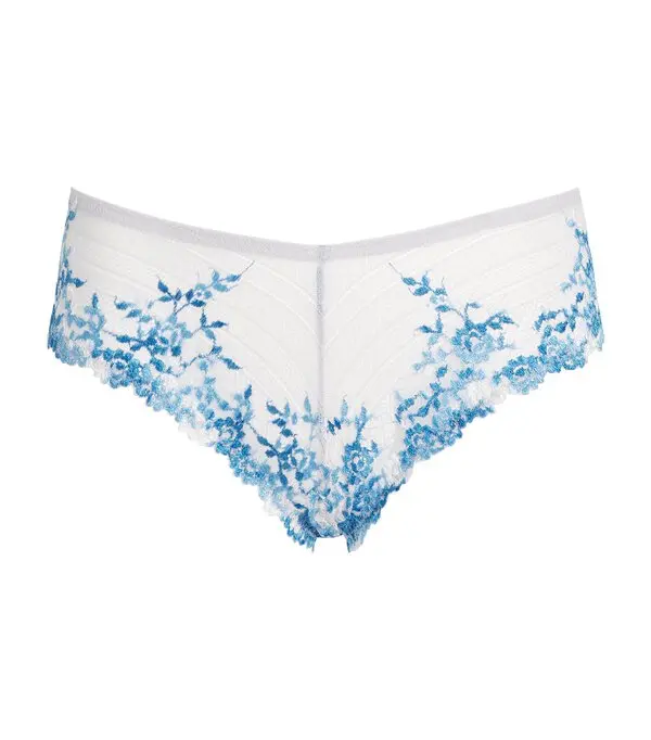 Wacoal Embrace Lace Tanga Briefs - Blue