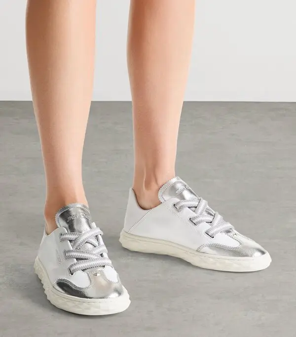 JIMMY CHOO Diamond Light Flex F Sneakers - Silver