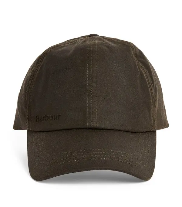 Barbour Waxed Cotton Sports Cap - Green